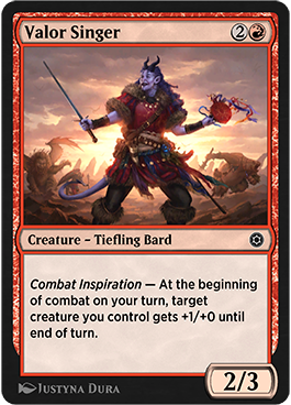 Valor Singer • Spoilers • MTG Arena Zone